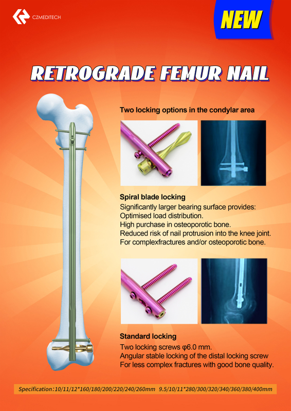 DFN Distal Femur Intramedullary Nail Manufacturer - CZMEDITECH