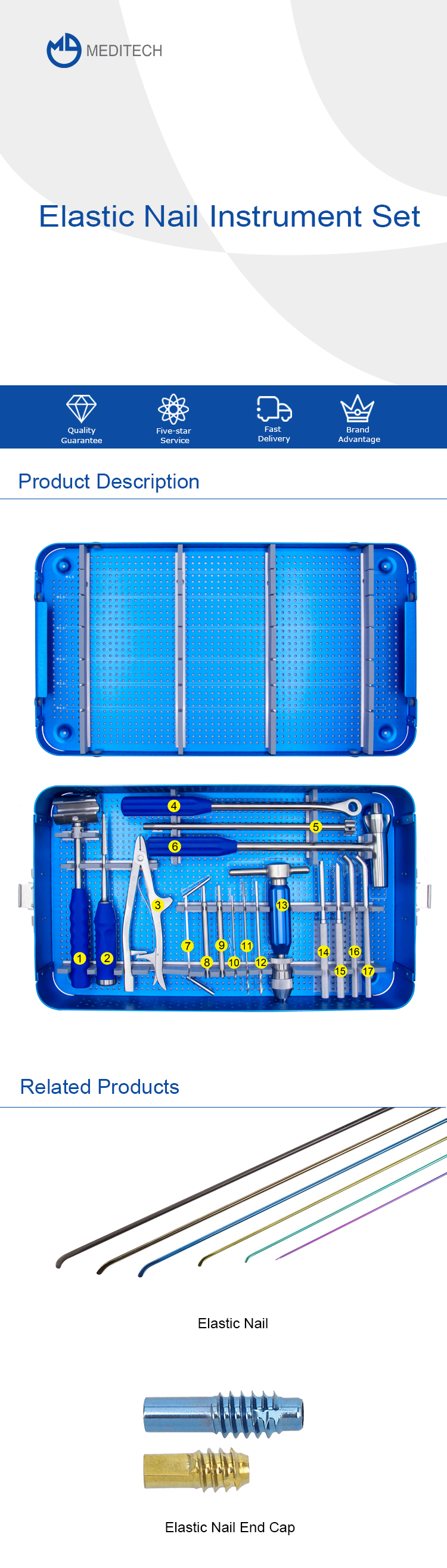 Elastic Nail Instrument Set Manufacturer - CZMEDITECH