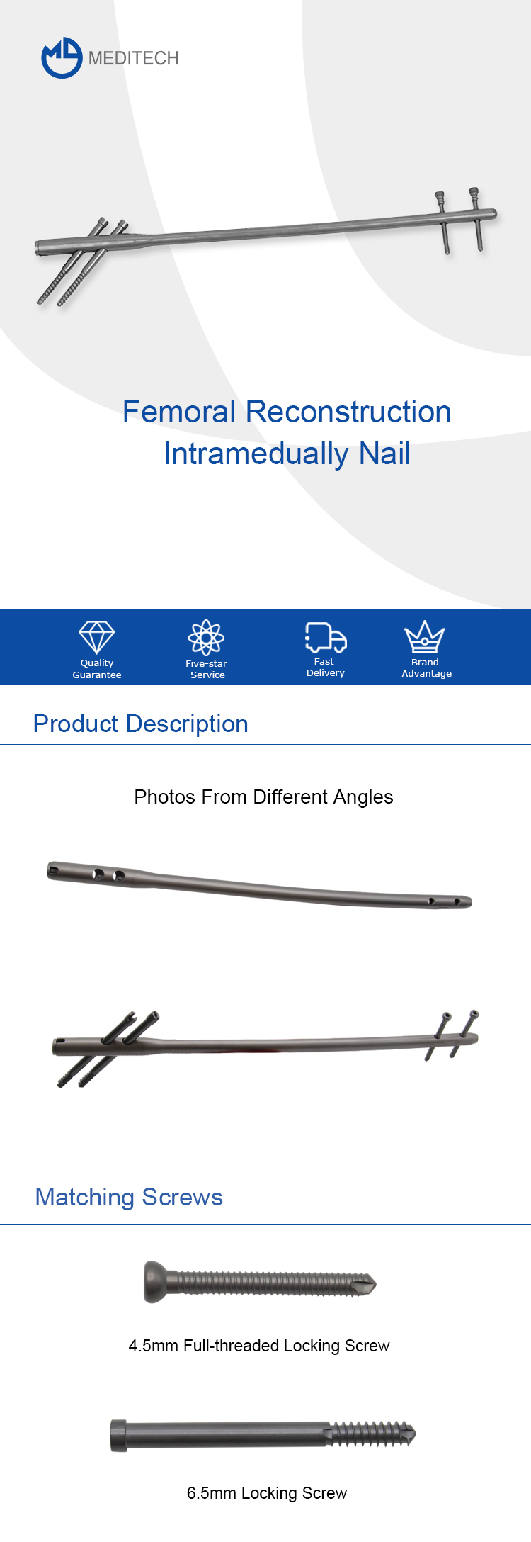 Femoral Reconstruction Nail System for Complex Femoral Fractures
